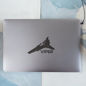 Battlestar Galactica Viper Vinyl Decal, Car Accessory, Laptop Sticker ...