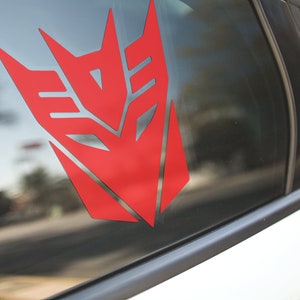 Transformers Decepticon Emblem Vinyl Decal, Car Accessory, Laptop ...