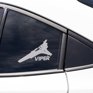 Battlestar Galactica Viper Vinyl Decal, Car Accessory, Laptop Sticker ...