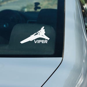 Battlestar Galactica Viper Vinyl Decal, Car Accessory, Laptop Sticker ...