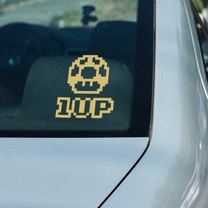 1UP Mushroom 8-bit Arcade Game Vinyl Decal Car Accessory - Etsy