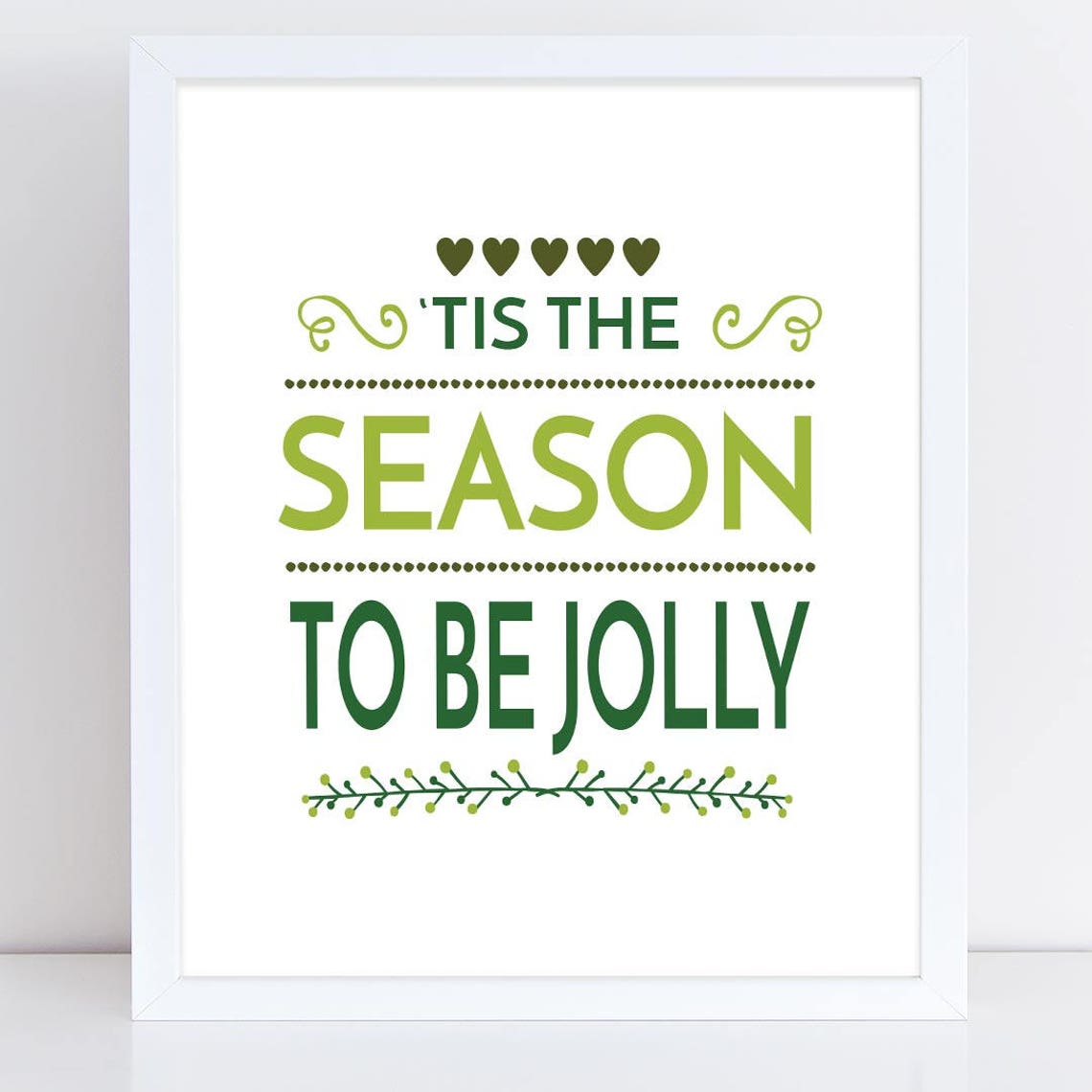 Tis the Season to Be Jolly, Christmas Decor, Printable Art, Wall Decor ...