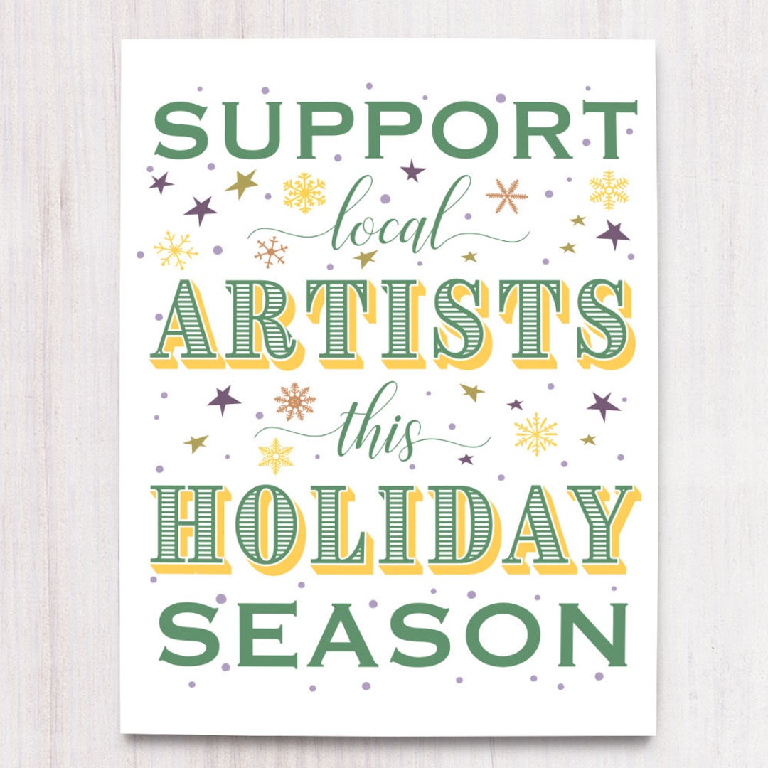 Support Artists, Printable Art, Wall Decor, Instant Download, Craft ...