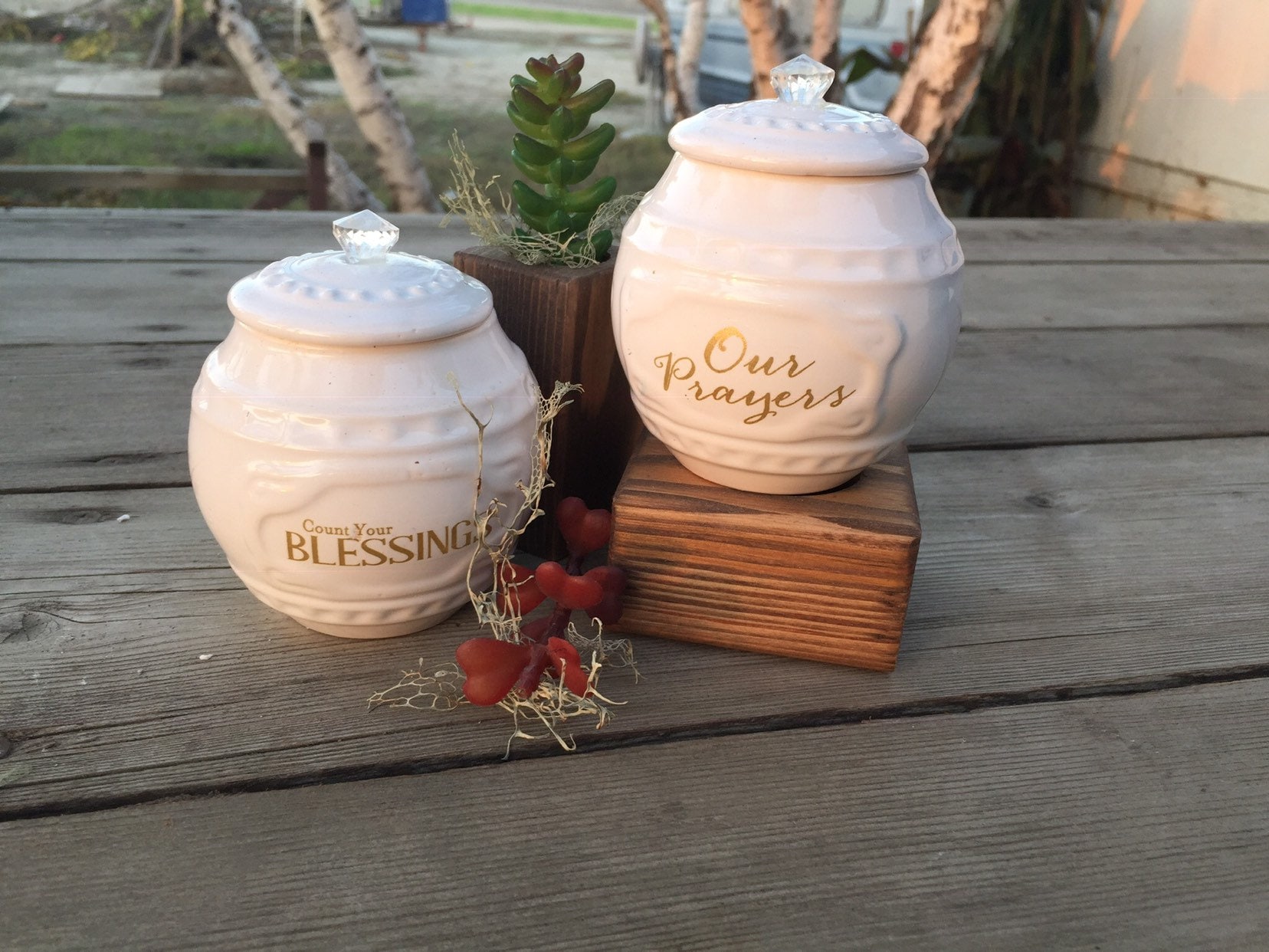 Last Minute gift Count your blessings jar prayers jar gift | Etsy