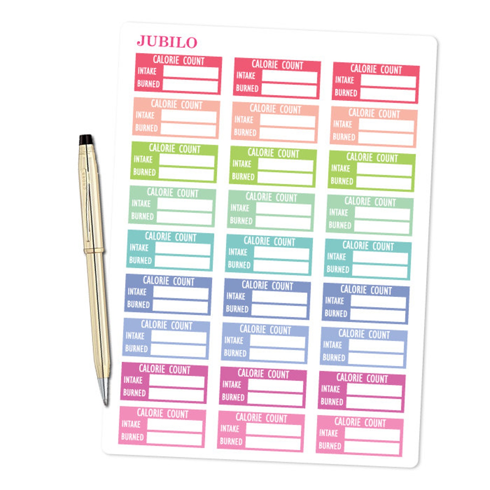 Planner Stickers Calorie Tracker Fits Erin Condren - Etsy
