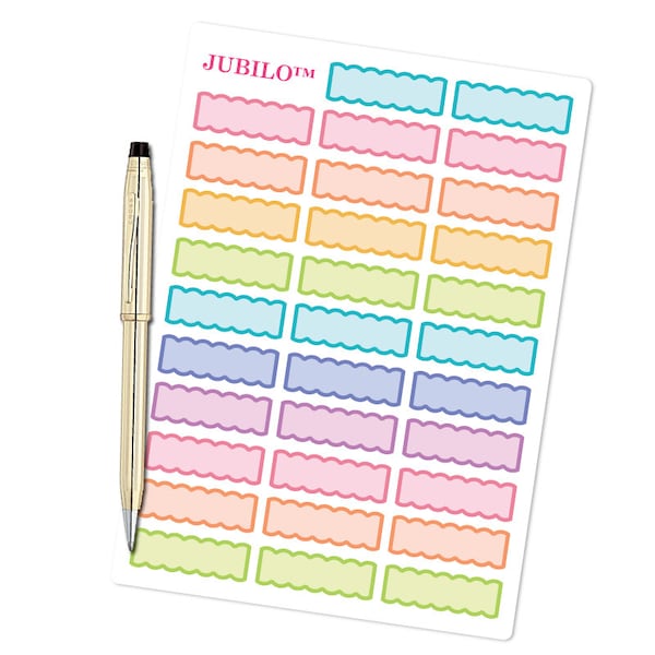 Scalloped Labels - Etsy