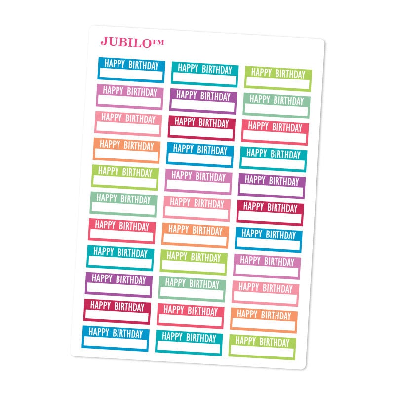 Birthday Planner Stickers - Etsy