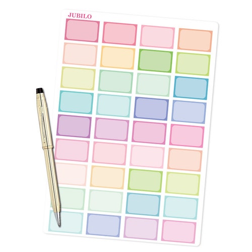 Half Box Stickers PRINTABLE Instant Download Half Boxes - Etsy