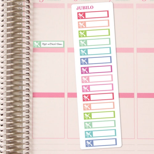 Planner Stickers Skinny Flags Fits Erin Condren Vertical - Etsy