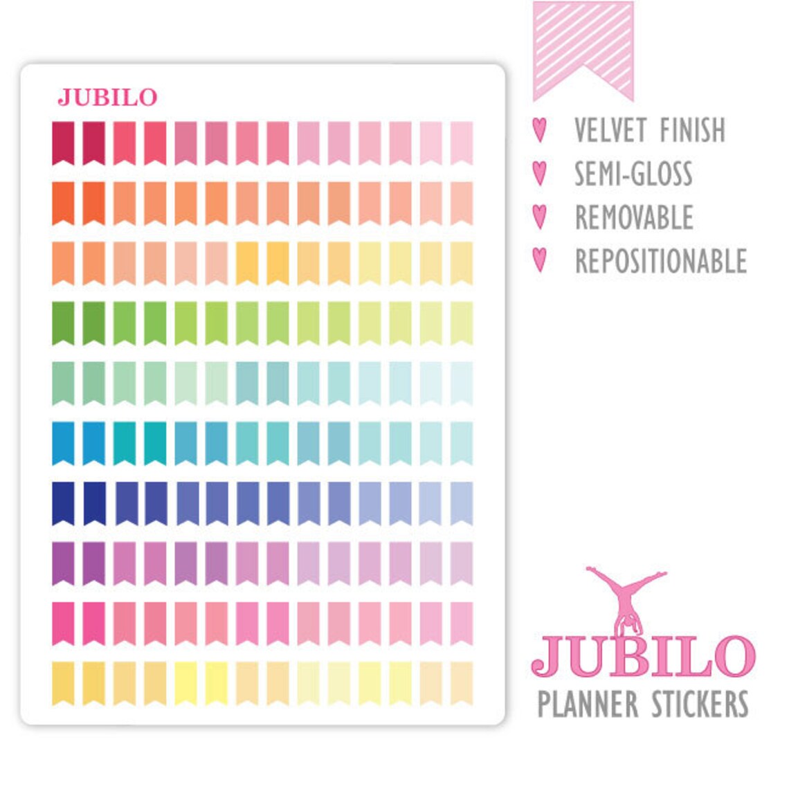 Planner Stickers Small Page Flags | Etsy