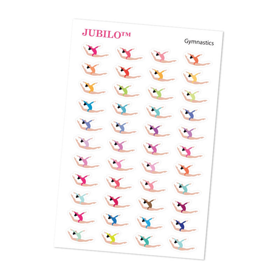 GYMNASTICS Planner Stickers. - Etsy