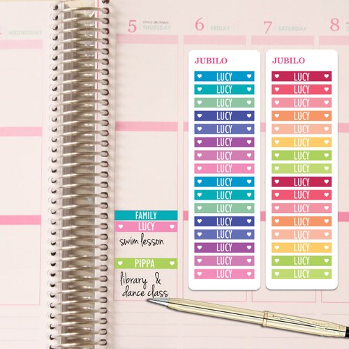 CUSTOM HEADERS. Custom Planner Stickers. | Etsy