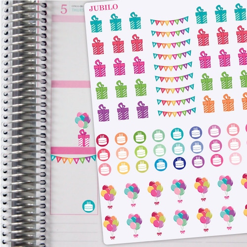 HAPPY BIRTHDAY Stickers. Planner Stickers. Happy Birthday - Etsy