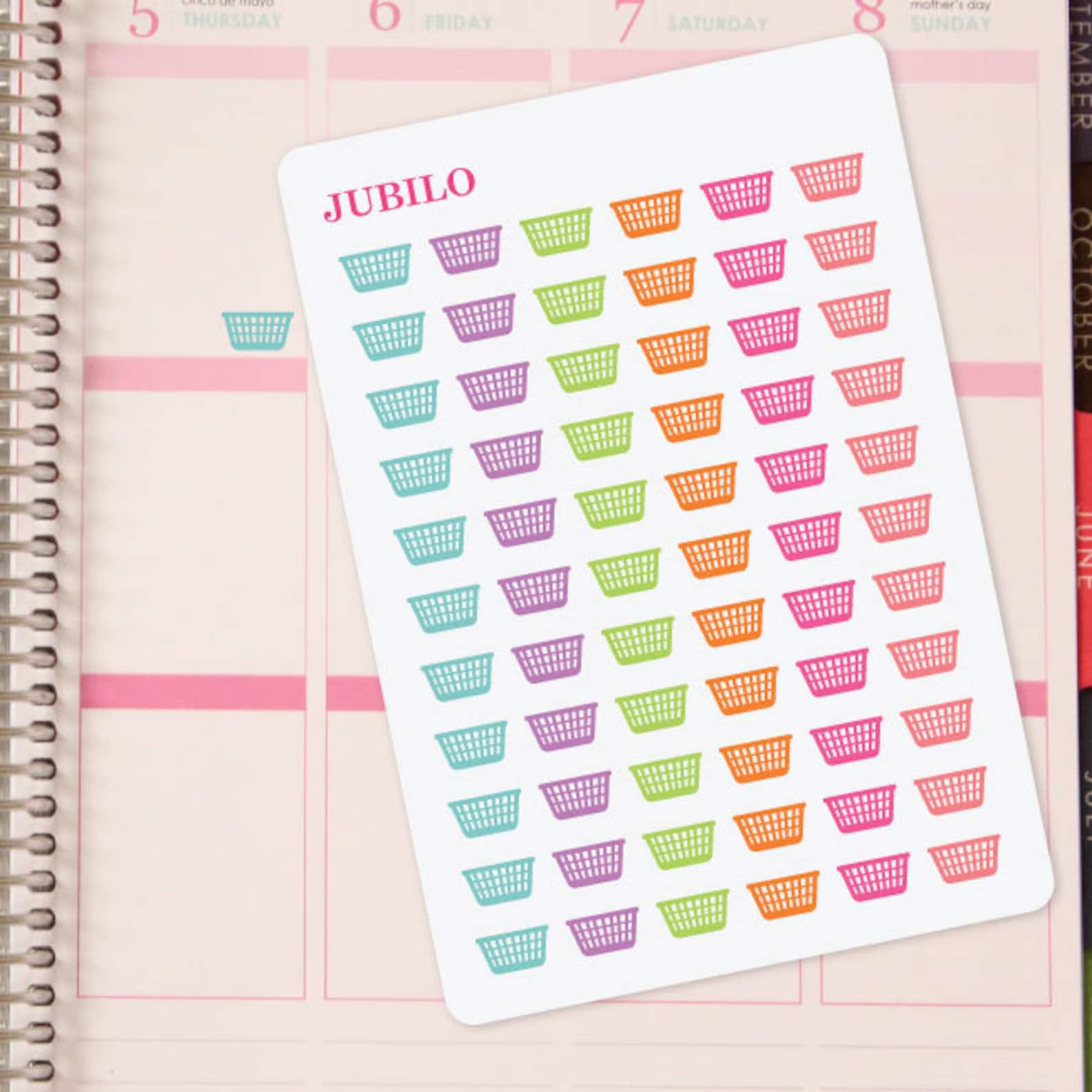 LAUNDRY BASKET Planner Stickers - Etsy