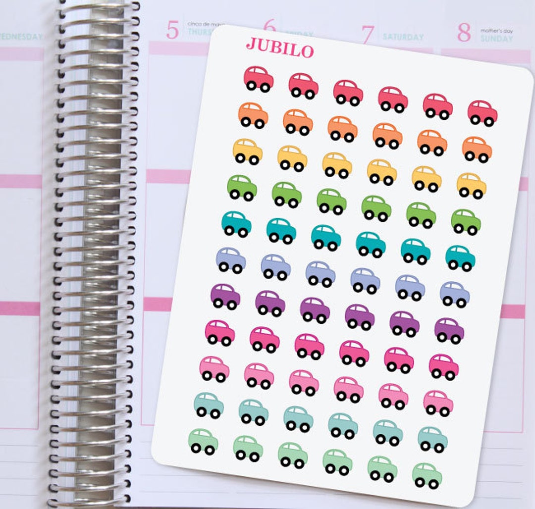 Planner Stickers Cars - Erin Condren Planner Stickers, Personal Planner ...