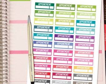 Doctor Appointment Planner Sticker / Pastel Colours Doctor Appt ...