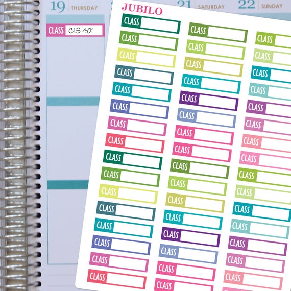 CLASS Stickers. Planner Stickers. School Stickers. Teacher - Etsy