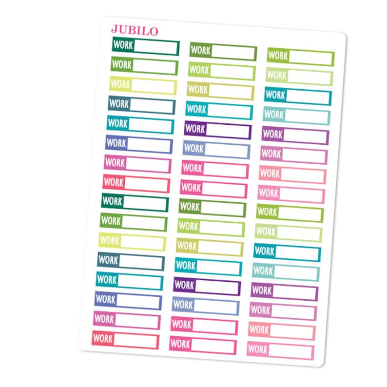 Planner Stickers Work Stickers Fits Erin Condren and Happy - Etsy