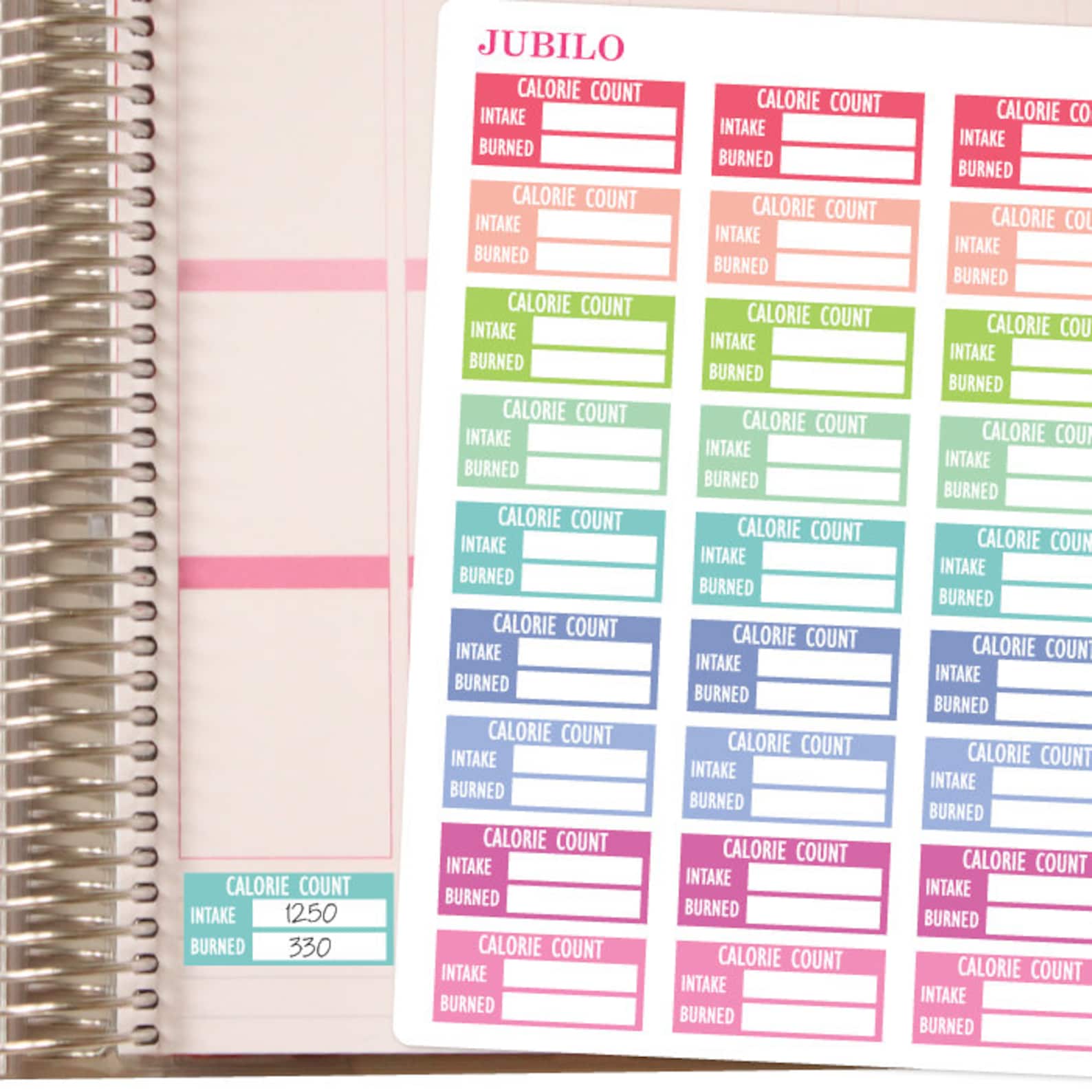 Planner Stickers Calorie Tracker Fits Erin Condren - Etsy