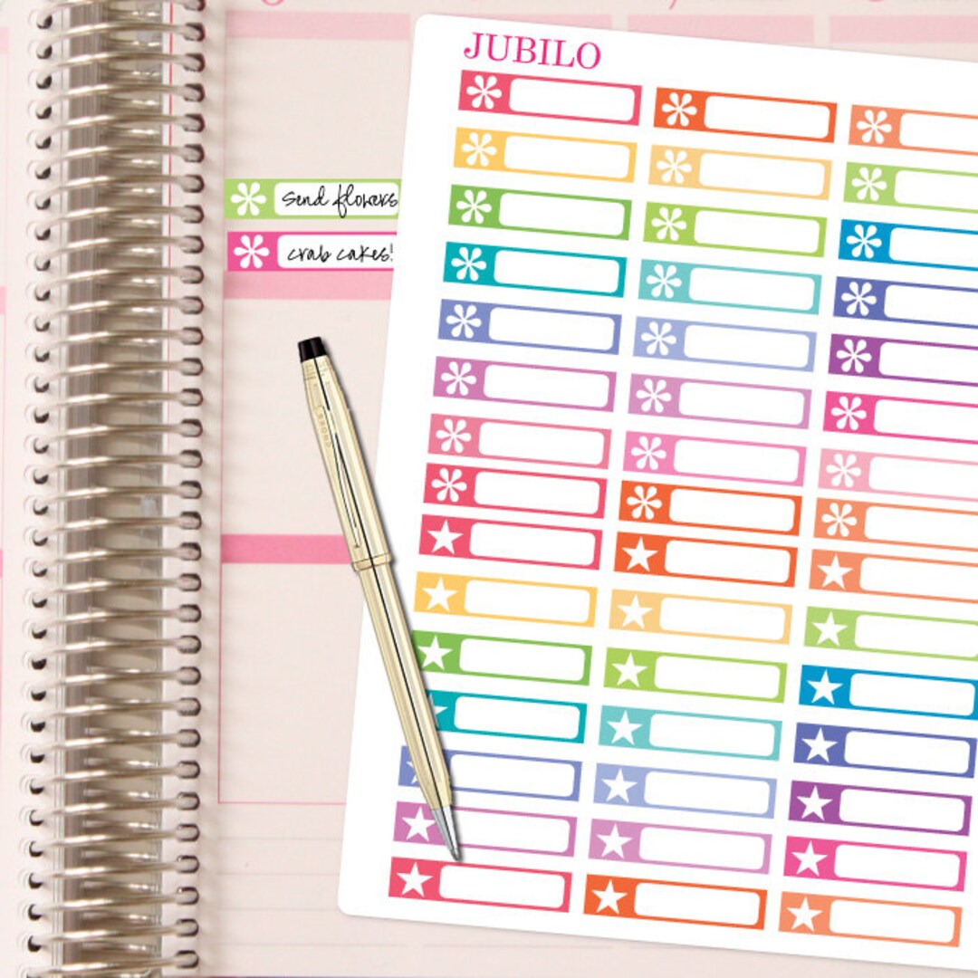 Planner Stickers - Asterisk and Star Reminder Labels - Etsy