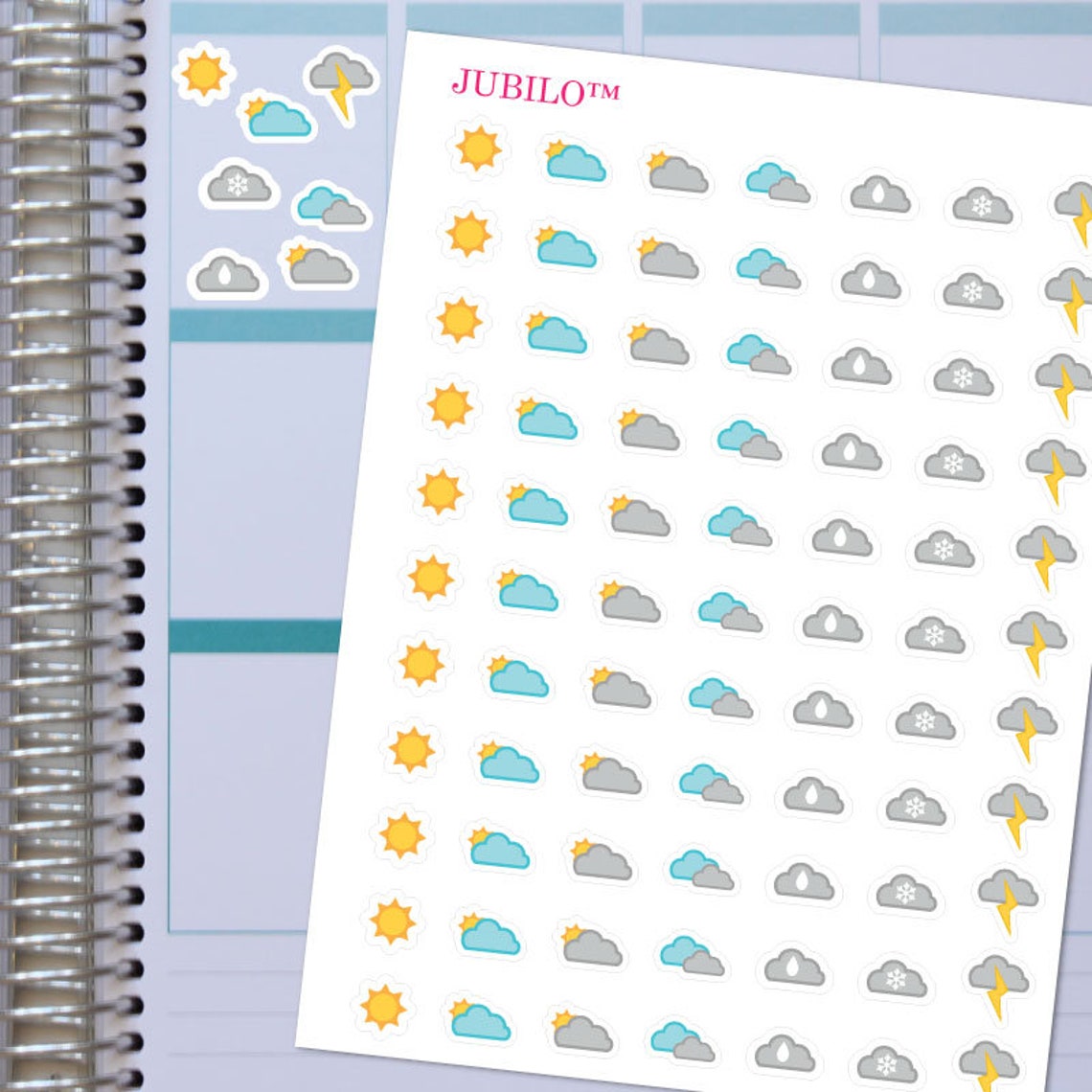 Weather Planner Stickers Calendar Stickers BUJO Stickers | Etsy
