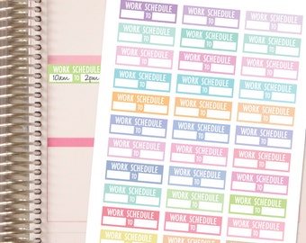 Schedule Stickers | Etsy