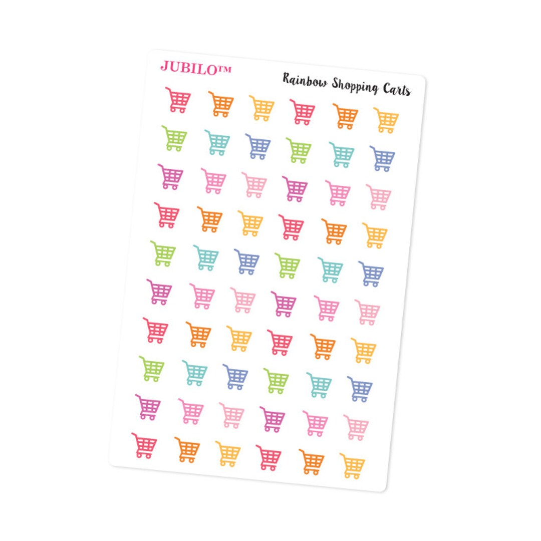 SHOPPING CART ICON Stickers. Planner Stickers. Calendar Stickers ...
