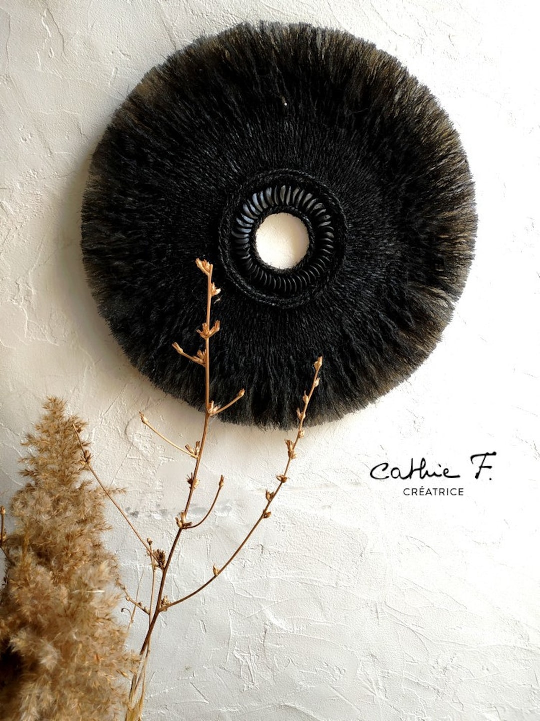 Juju Hat Pierced in Black Rope SALTA 43 - Etsy