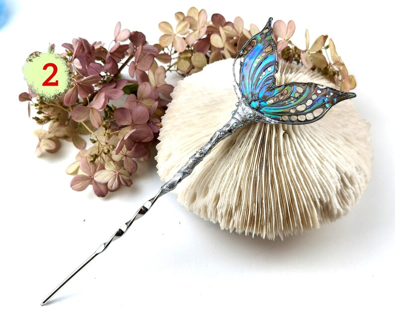 Mermaid Tail Hair Stick Rainbow Hair Stick Decorative Hair - Etsy