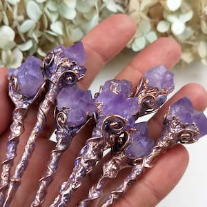 Amethyst Crystal Hair Pin, Amethyst Hair Stick, Decorative Hair Stick ...