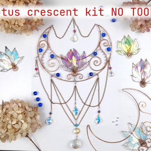 Crescent Suncatcher Kit NO TOOLS, Easy Craft Kit, Wire Work Kits, Make ...