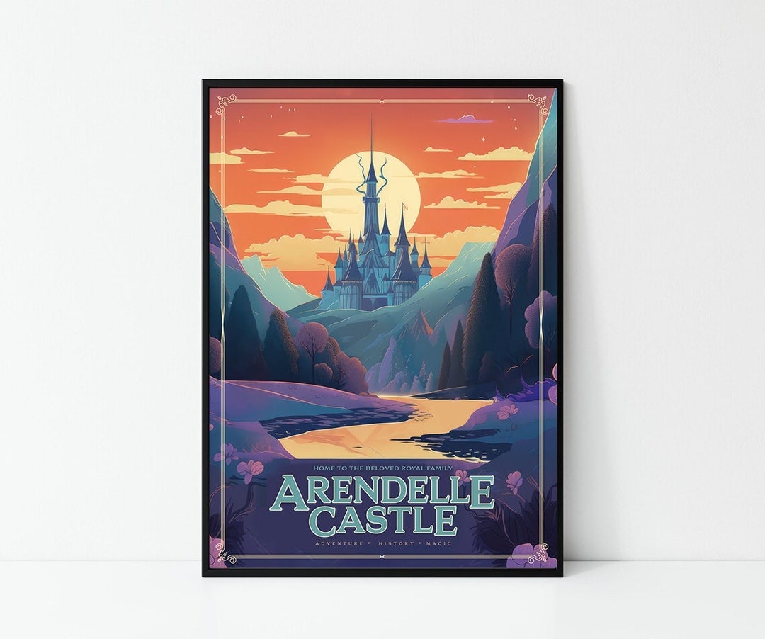 Arendelle Frozen Poster // Art Print, Colourful Wall Art, Home Decor ...