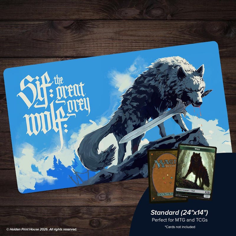 Mtg Wolf Play Mat - Etsy