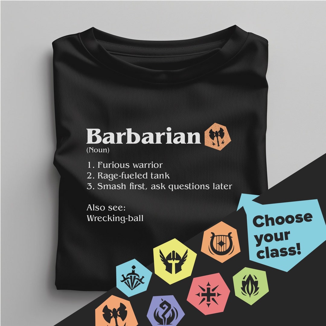 Dungeons & Dragons Class Shirt | Choose Your Dnd Class: Paladin, Rogue ...