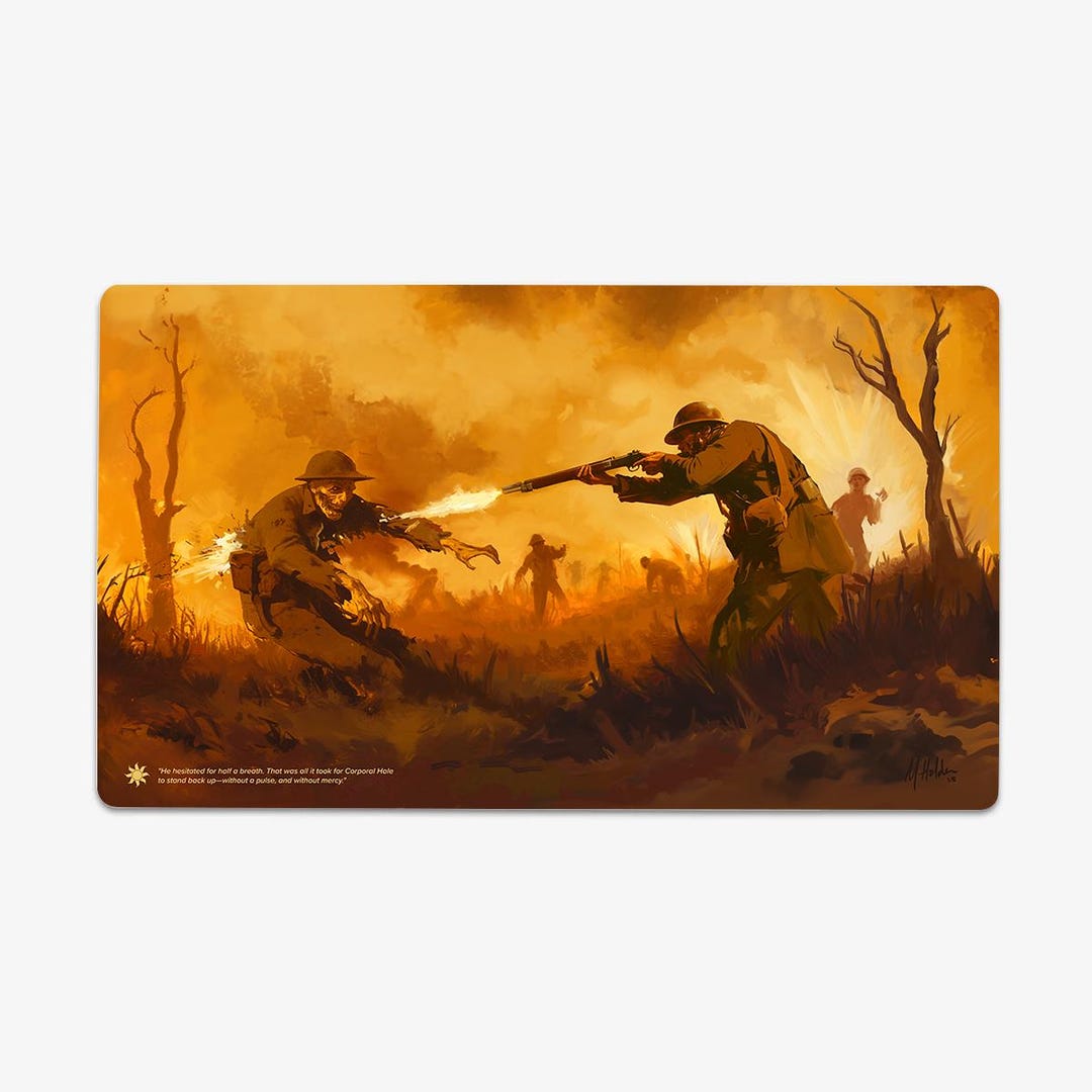 WWII Zombie Playmat “plains” | Fan Art, Magic the Gathering Inspired ...