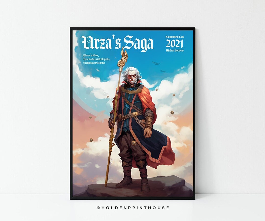 Urza's Saga MTG Poster Fan Artist Poster // Art Print, Colourful Wall ...