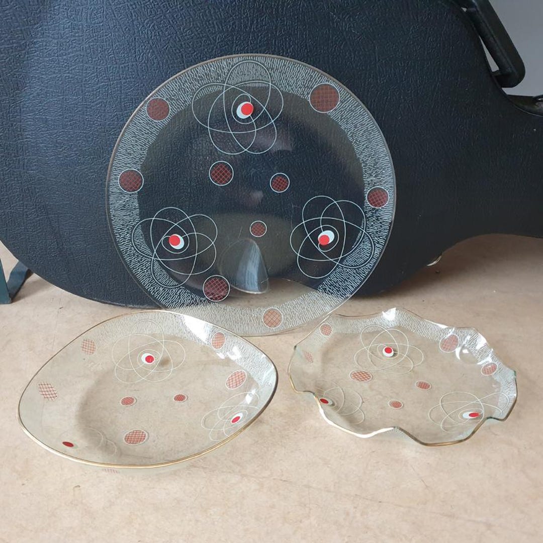 Heye Glasfabrik 'filigran', West-germany: 1950's Space-age Glass ...