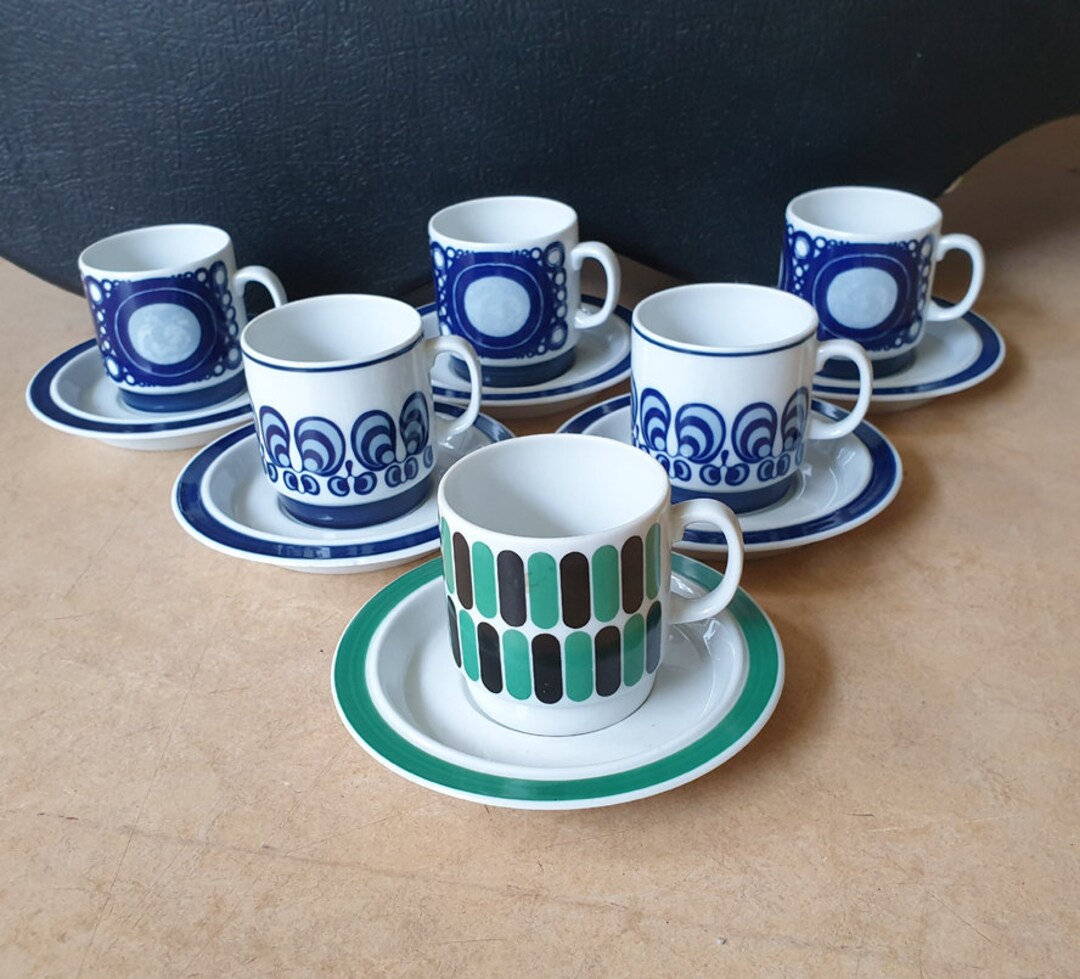 Mosa Maastricht Netherlands: Six Vintage Seventies Coffee / - Etsy