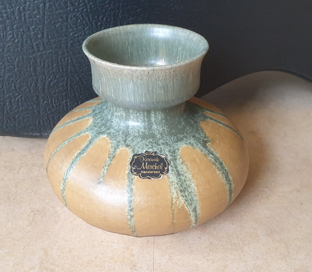 Merchel Keramik, West-germany Pottery 1970s, Radial Fat Lava Decoration ...