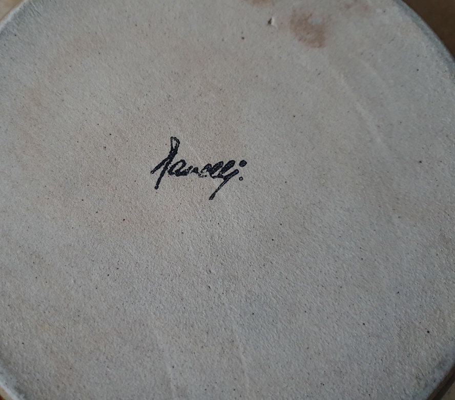 Jaap Ravelli handmade art-pottery ashtray spiral decoration | Etsy