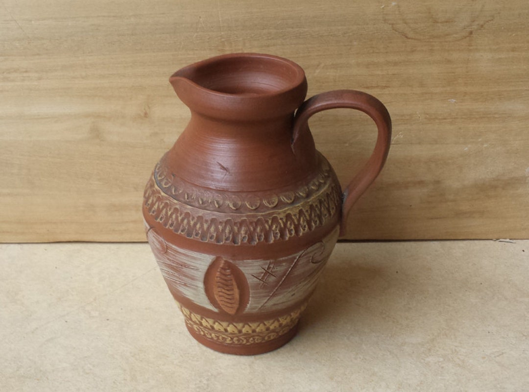 Eckhardt & Engler 92-15: West-germany Pottery Hand-made Handled Jug ...