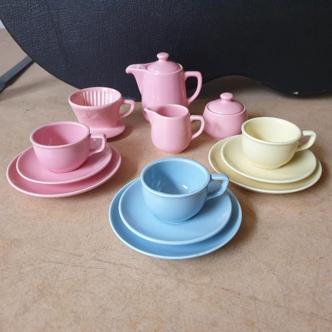 Melitta, West-germany: Ceramic Children's Toy Tea Service Set 'minden ...