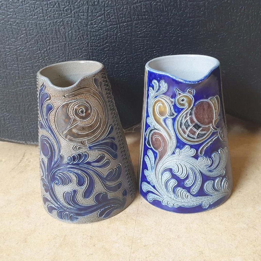 Gerharz & Manns, a Pair of West-germany Pottery Ceramic Salt Glazed ...