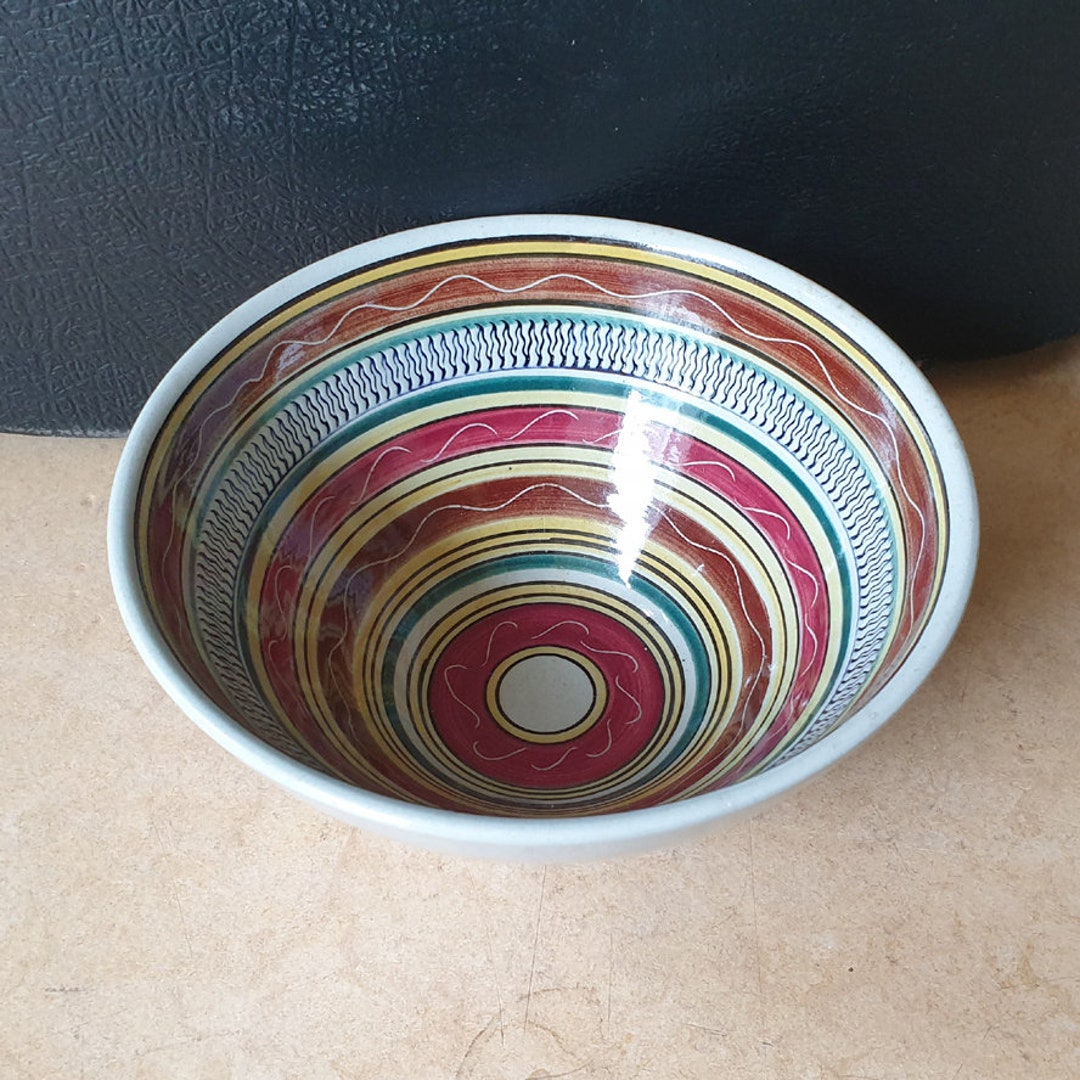 Marzi & Rémy 5028-2, Mid-century Hand-painted Deep Bowl, West-germany ...