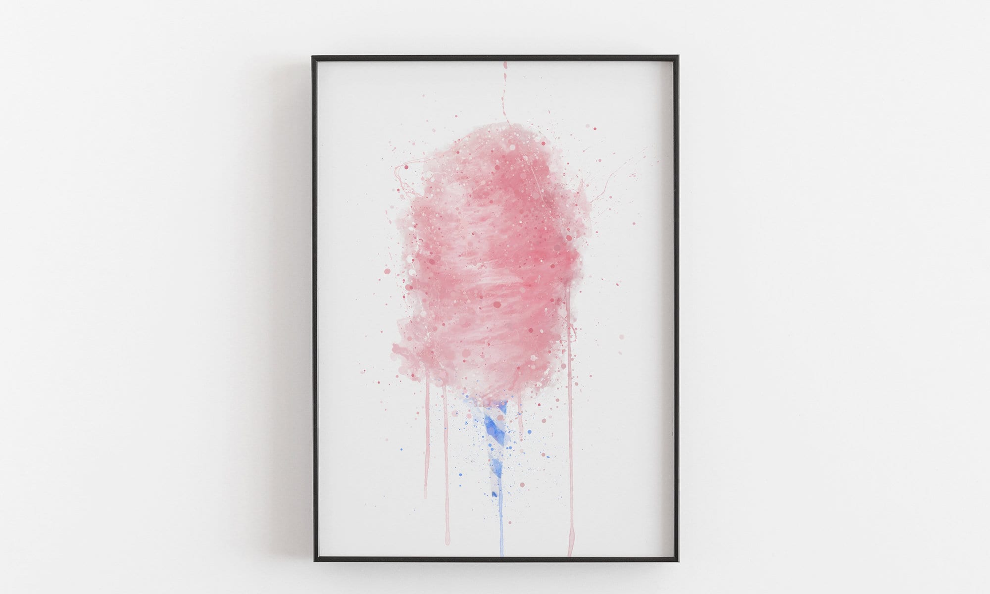 Candy Floss Wall Art Print 0982 | Etsy