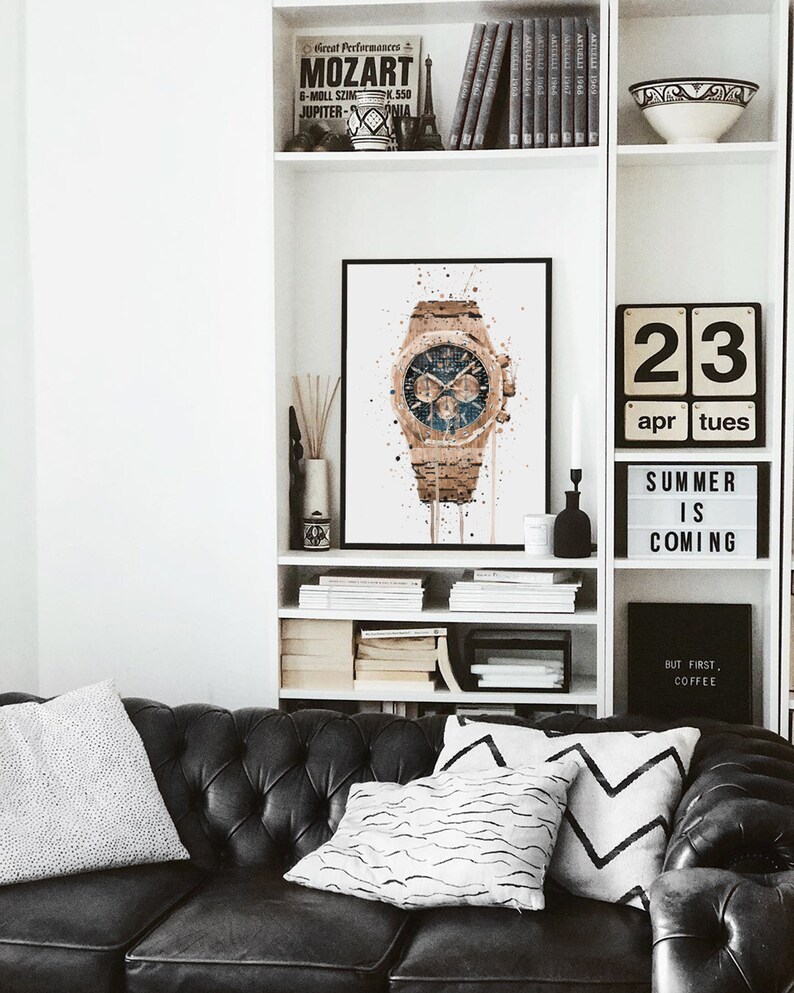 Wrist Watch Wall Art Print 'walnut' 0565 - Etsy UK