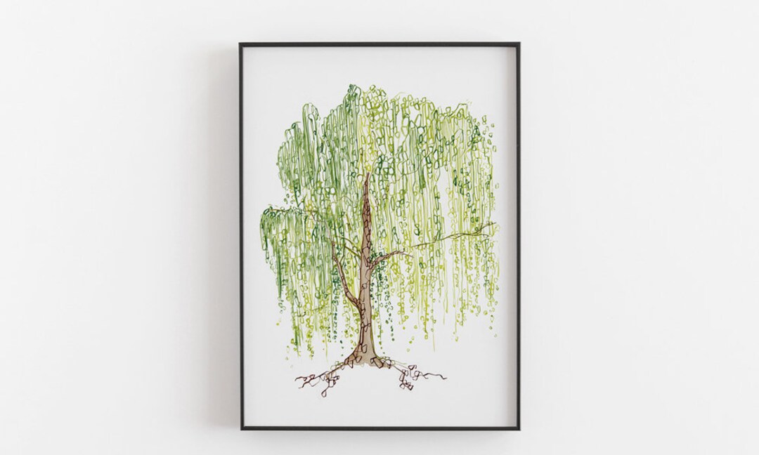 Willow Tree Wall Art Print 1121 - Etsy UK