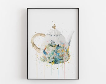 Teapot Wall Art - Etsy