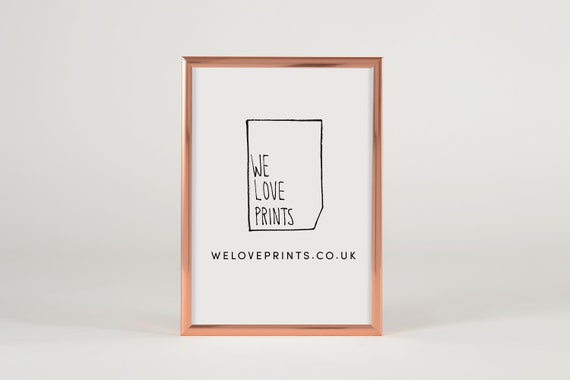 Rose Gold Picture Frame | Etsy