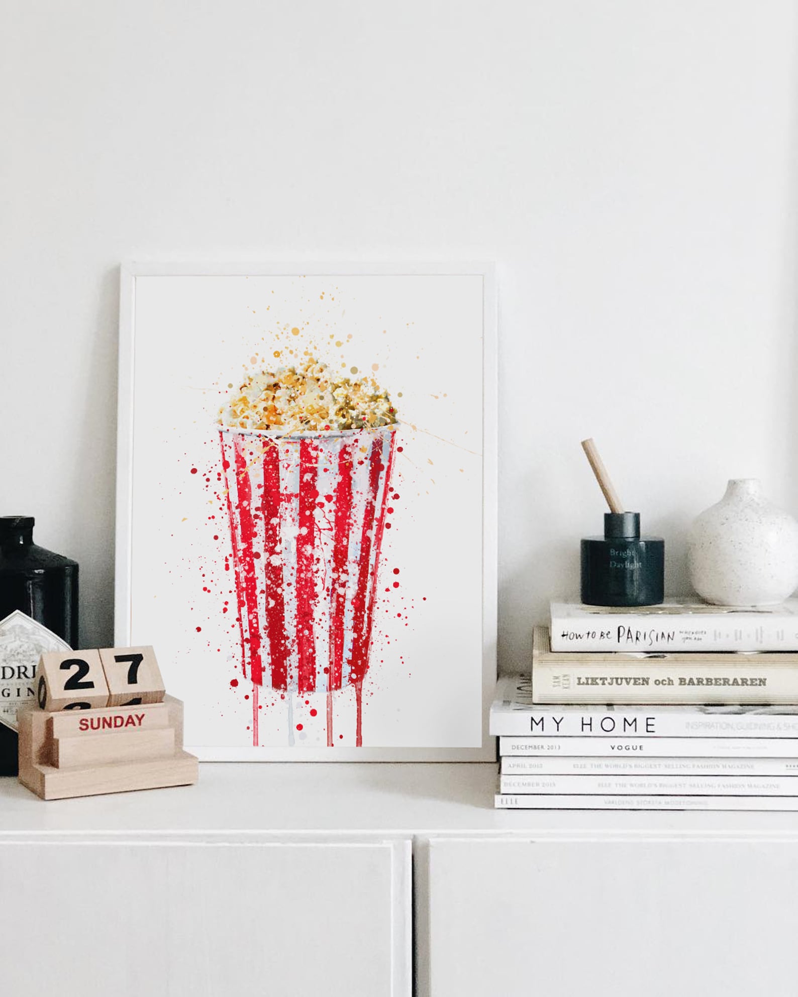 Popcorn Wall Art Print 0878 - Etsy
